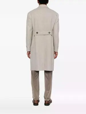 Tagliatore Double-breasted Herringbone Coat