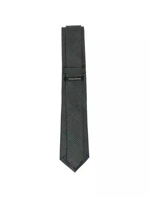 Tagliatore Prince Of Wales Check Neck Tie - Grey