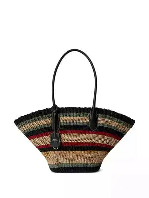 Polo Ralph Lauren Striped Raffia Tote Bag