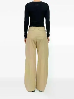 MAISON MARGIELA Raw-edge Pleated Trousers