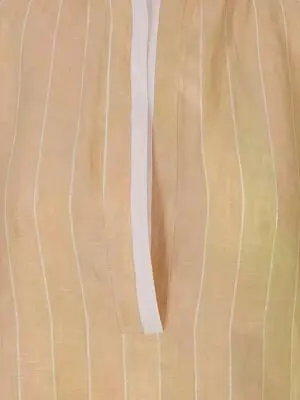 Kiton Pinstriped Long Sleeve Dress