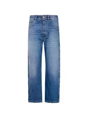 MAISON MARGIELA Buckled Cotton Jeans
