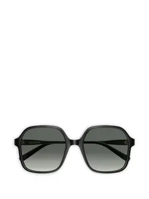 Valentino Garavani Geometric Frame Sunglasses - Black