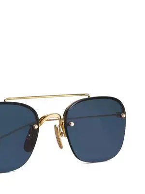 Thom Browne Semi-rimless Pilot Sunglasses
