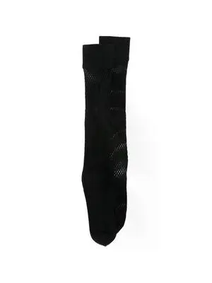 Comme Des Garçons Mesh-knit Socks - Black