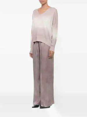 Avant Toi Gradient Effect V-neck Sweater