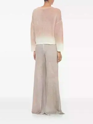 Avant Toi Ombré Effect Open Knit Sweater