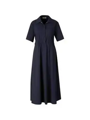 Herno Drawstring Waist Shirt Dress - Blue