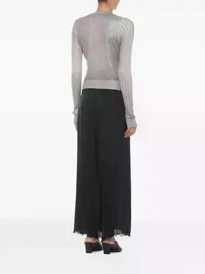 Avant Toi Ash Silk Cable-knit Cardigan