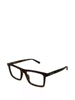 Saint Laurent Rectangle-frame Glasses - Brown