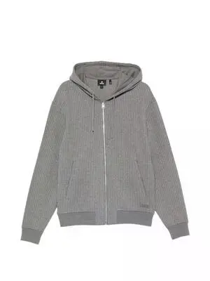 Mackage Pinstripe Zip-up Hoodie - Grey