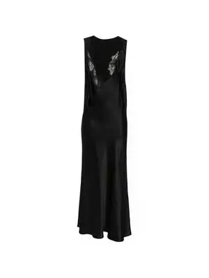 SIR. Montparnasse Lace-trim Racerback Maxi Dress - Black