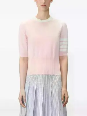 Thom Browne Hector Intarsia 4-bar T-shirt