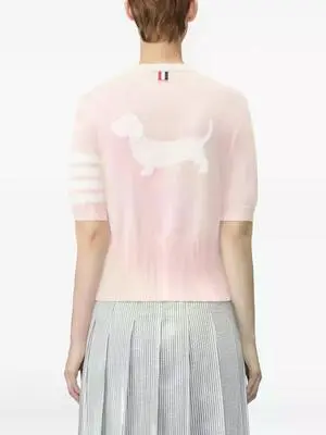 Thom Browne Hector Intarsia 4-bar T-shirt