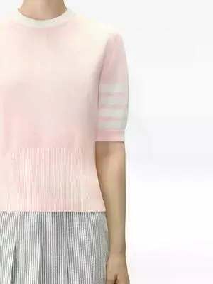 Thom Browne Hector Intarsia 4-bar T-shirt