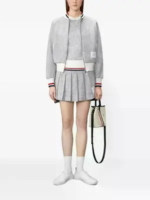 Thom Browne Cotton-tweed Rwb-stripe T-shirt