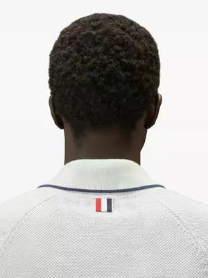 Thom Browne Linen Cotton 4-bar Relaxed Fit Polo