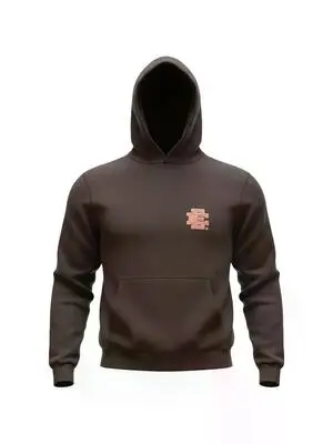 ERIC EMANUEL Logo-print Hoodie - Brown