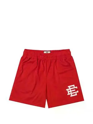ERIC EMANUEL Logo Print Mesh Shorts - Red