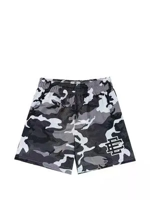 ERIC EMANUEL Camouflage Print Mesh Shorts - Grey