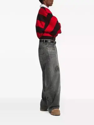 Balenciaga Tattoo Baggy Jeans - Grey