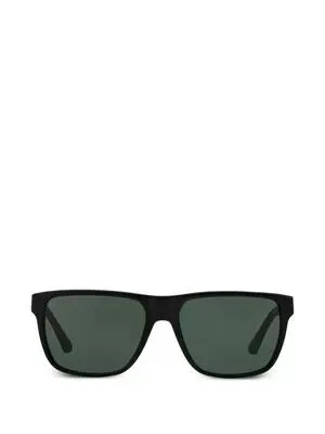 Emporio Armani Rectangle-frame Sunglasses - Black