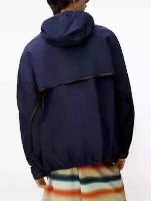 Loewe X Paula's Ibiza Hooded Coat With Leather Trims