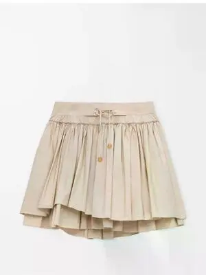 Loewe Layered Mini Skirt - Neutrals
