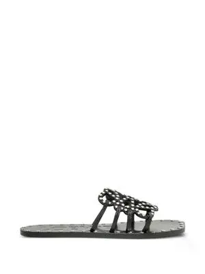 Loewe Petal Anagram Studded Sandals