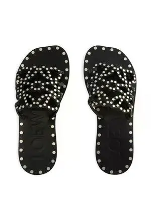 Loewe Petal Anagram Studded Sandals