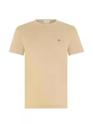 Gant Logo-embroidered T-shirt - Neutrals