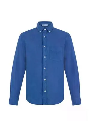 Gant Long-sleeve Linen Shirt - Blue