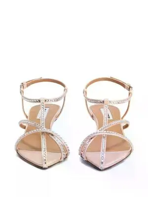 JIL SANDER Crystal-embellished Pointed-toe Sandals