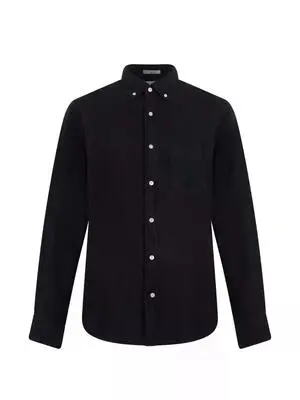 Gant Long-sleeve Linen Shirt - Black