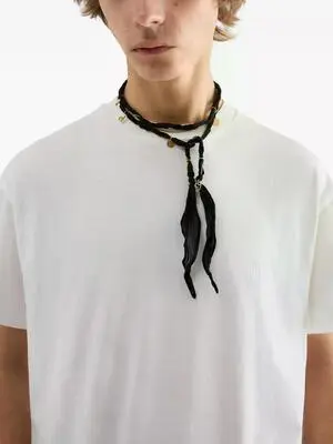 JIL SANDER Zodiac Pendant Silk-torchon Necklace