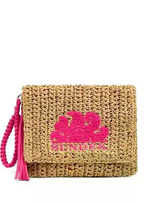 Sundek Gabi Woven Clutch Bag