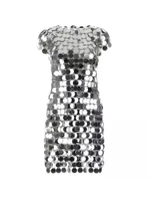 Rabanne Sparkle Disc Mini Dress