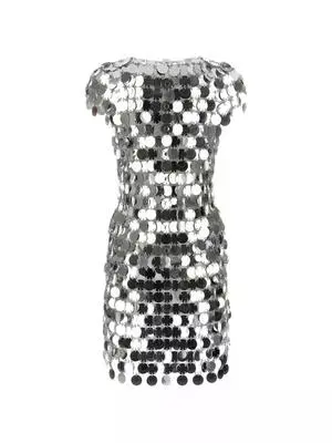Rabanne Sparkle Disc Mini Dress