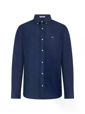 Gant Indigo Long-sleeve Slim-fit Shirt - Blue