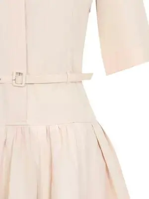 Co Name' Belted Layered-skirt Mini Dress