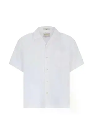 Gant Short-sleeve Linen Shirt - White