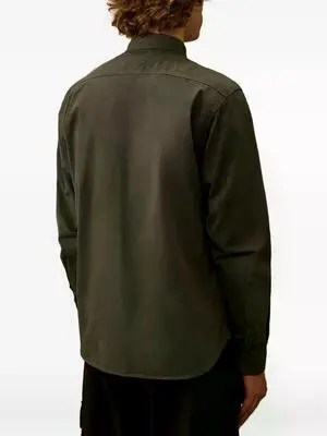 C.P. COMPANY Organic Gabardine Long-sleeve Lens Shirt