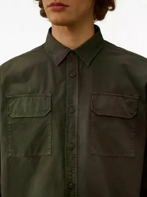 C.P. COMPANY Organic Gabardine Long-sleeve Lens Shirt