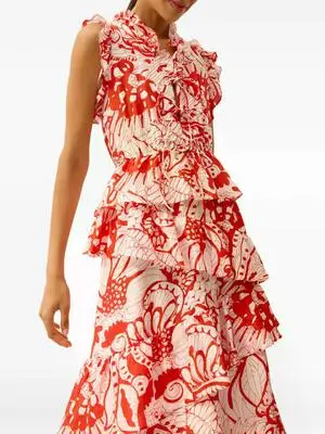 MARIE OLIVER Ruffled Maxi Dress