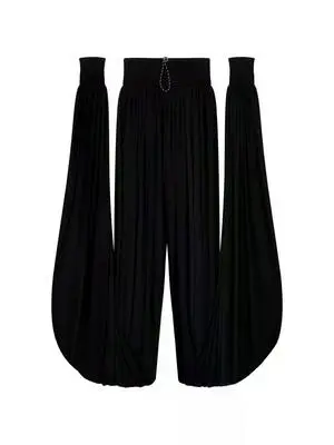 Coperni Off-shoulder Smock Maxi Dress - Black