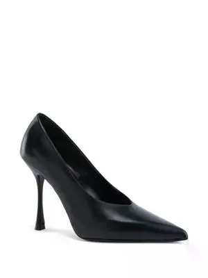 JUDE Kiss Pointed-toe Leather Heeled Pumps