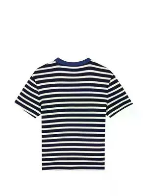 Maison Labiche Striped Heart Patch T-shirt