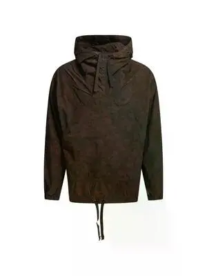 BEAMS Hooded Floral Print Windbreaker