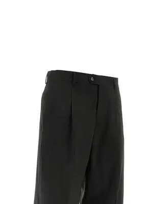 BRERAS MILANO Orazio Pleated Virgin Wool Trousers