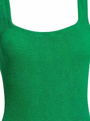 Hunza G Crinkle-effect Square-neck Swimsuit